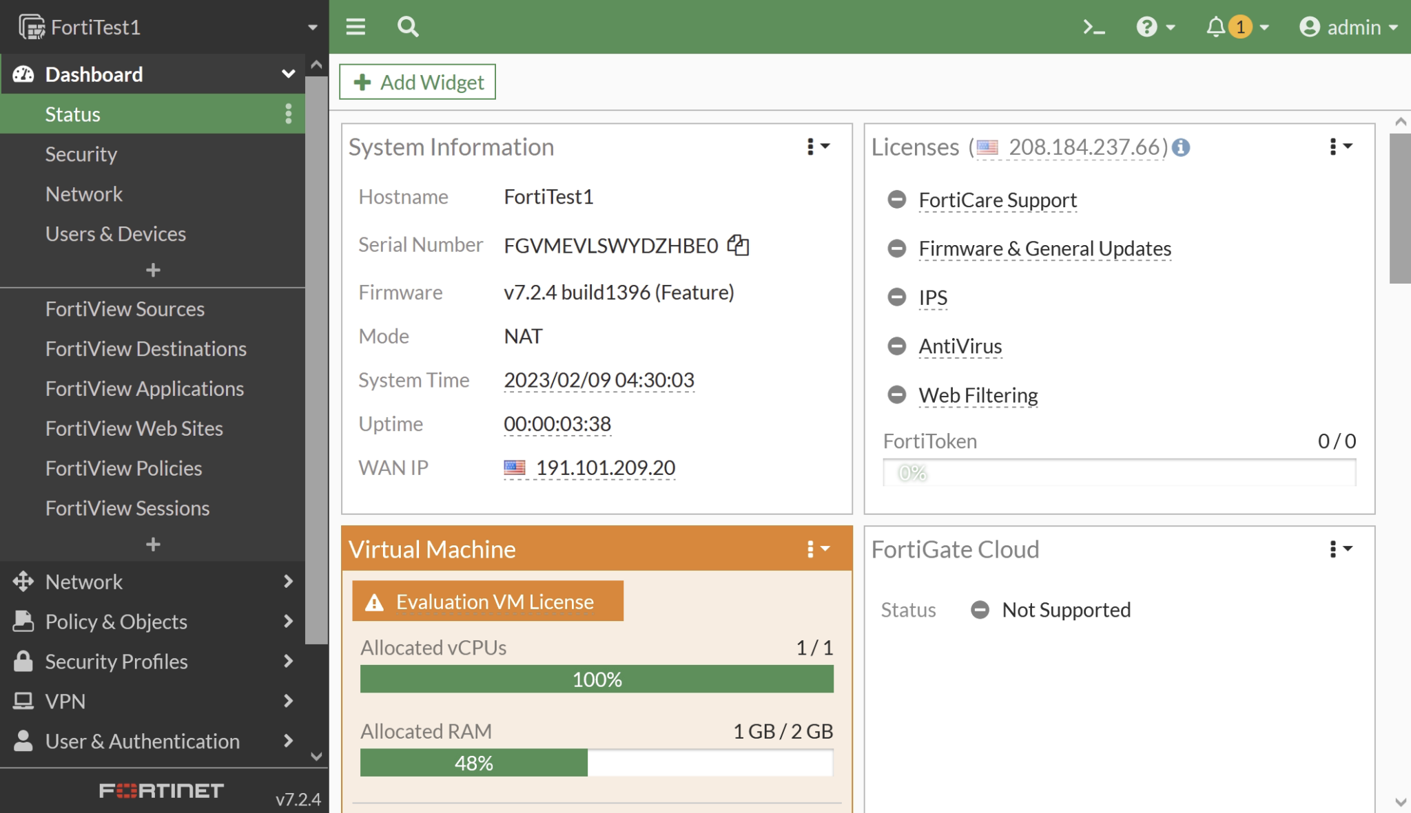 Adding FortiGate to GNS3 – Networking Lab